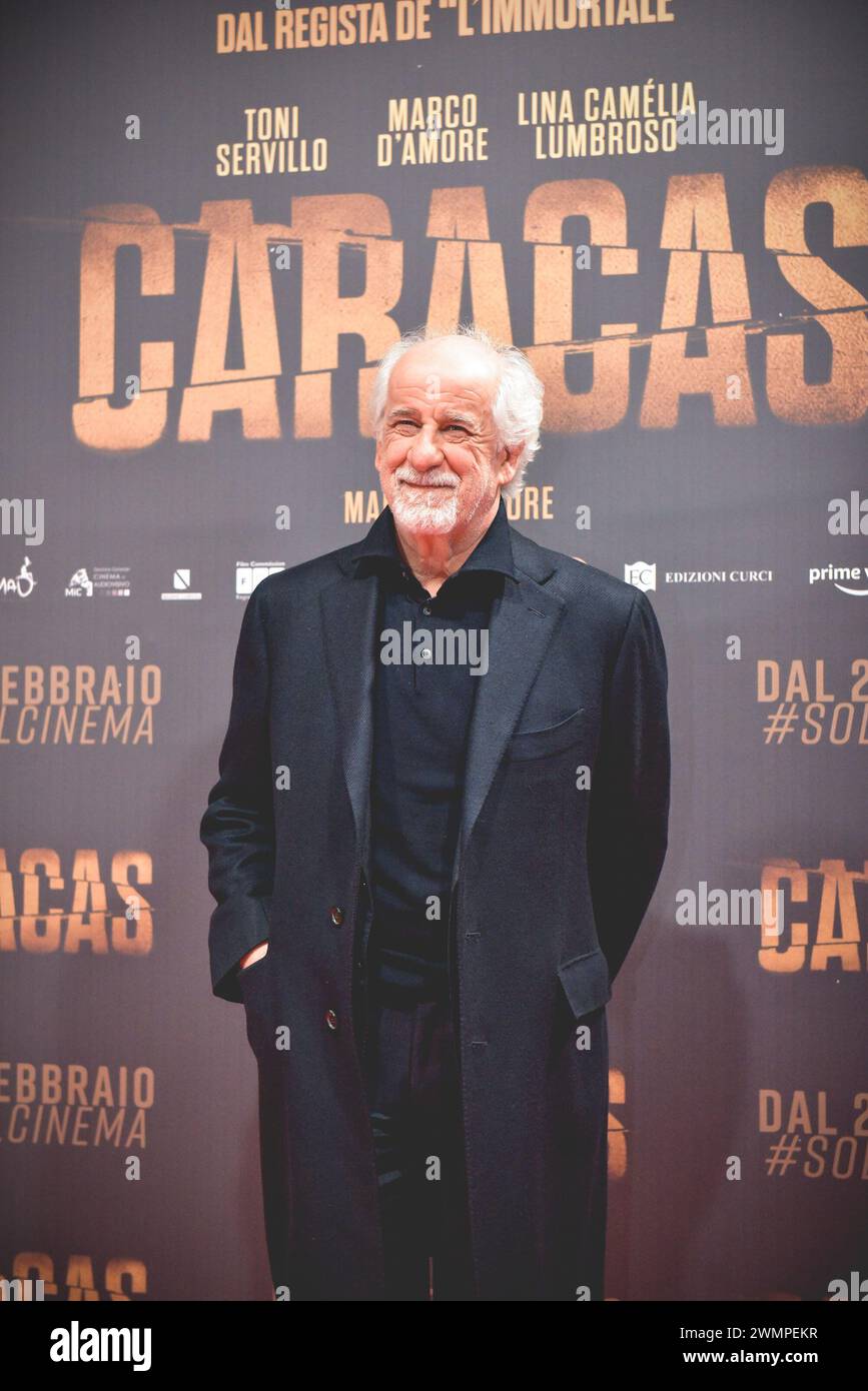 Naples, Italy. 26th Feb, 2024. The Italian actor Toni Servillo during ...