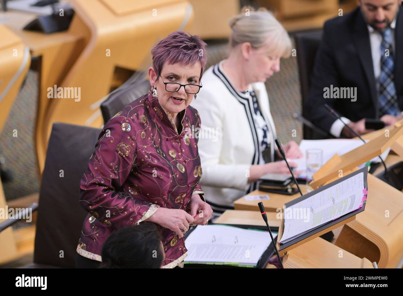 Edinburgh Scotland, UK 27 February 2024. Cabinet Secretary for Justice ...