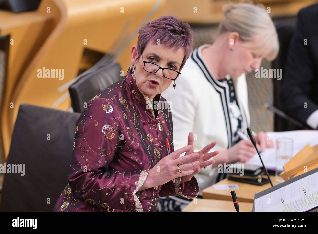 Edinburgh Scotland, UK 27 February 2024. Cabinet Secretary for Justice ...