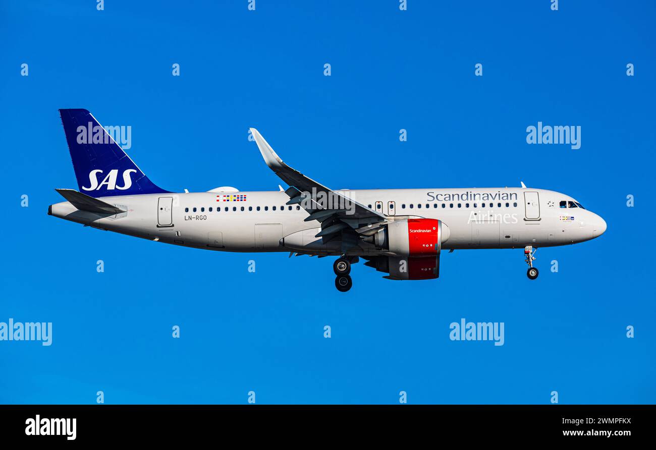 SAS Scandinavian Airlines Ein Airbus A320-251N von SAS Scandinavian Airlines befindet sich im ...