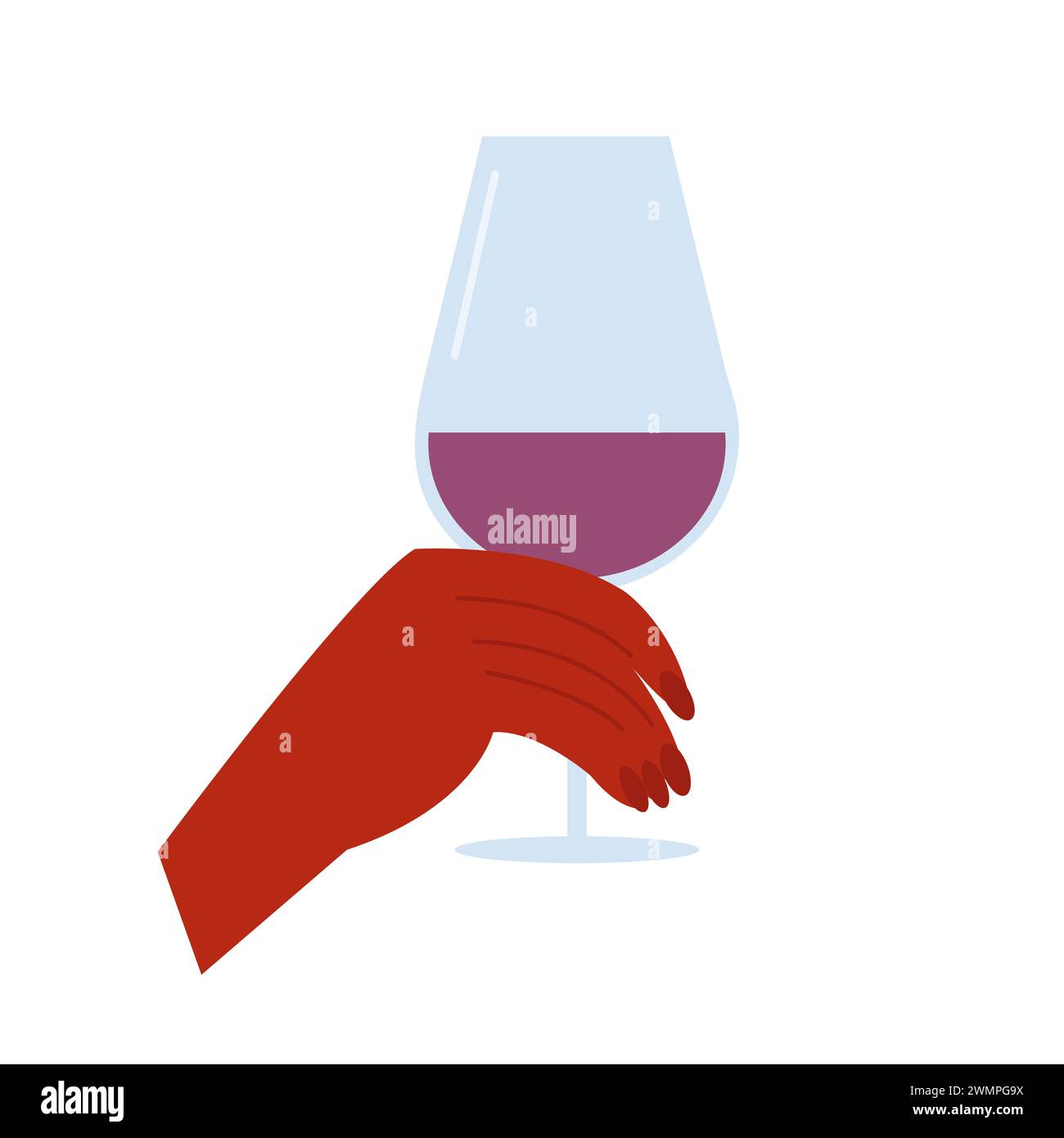 Female hand glass tasty Cut Out Stock Images & Pictures - Alamy
