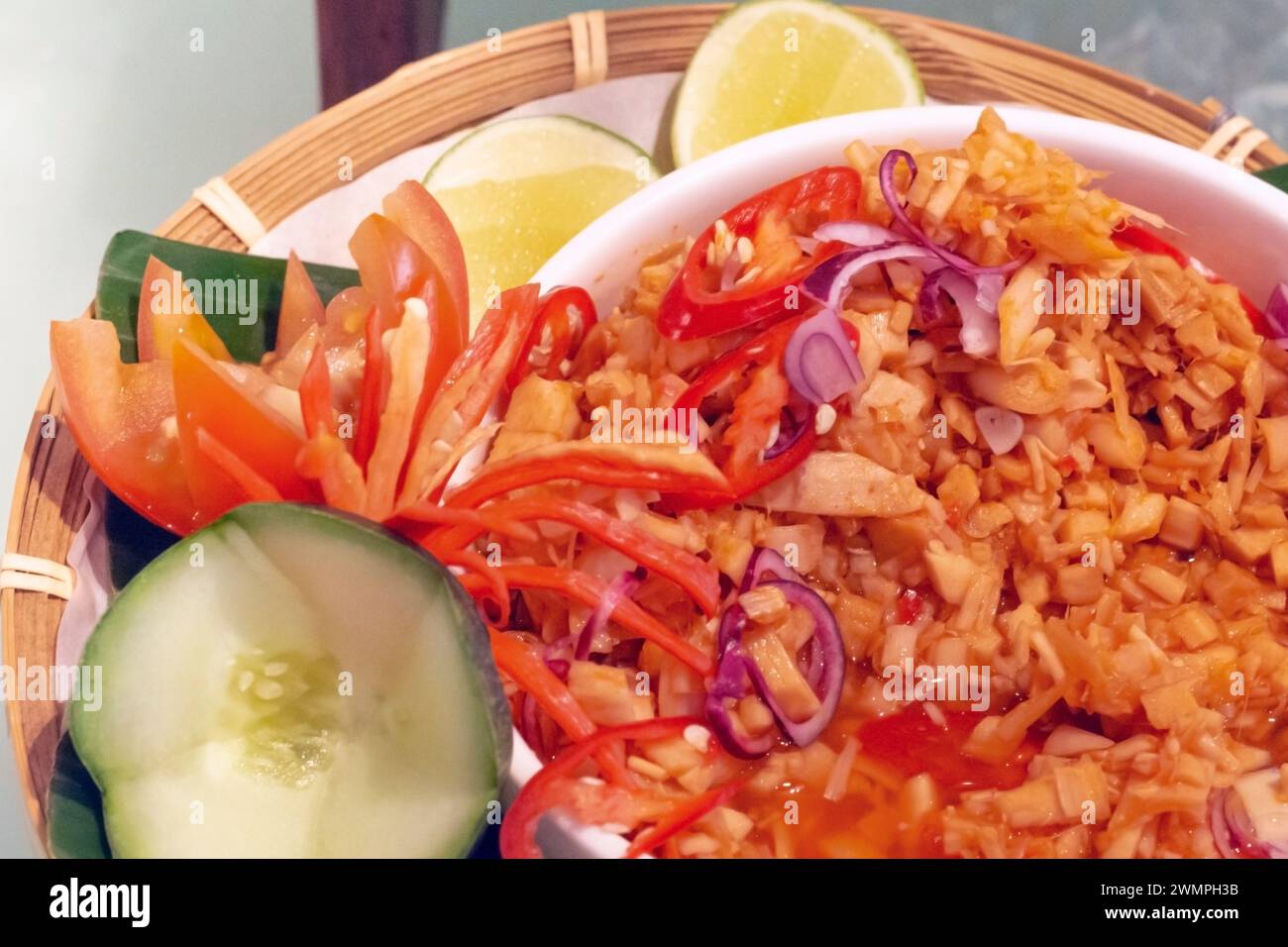 Home made traditional food 'Tuhau' for the Kadazan-Dusun people in ...