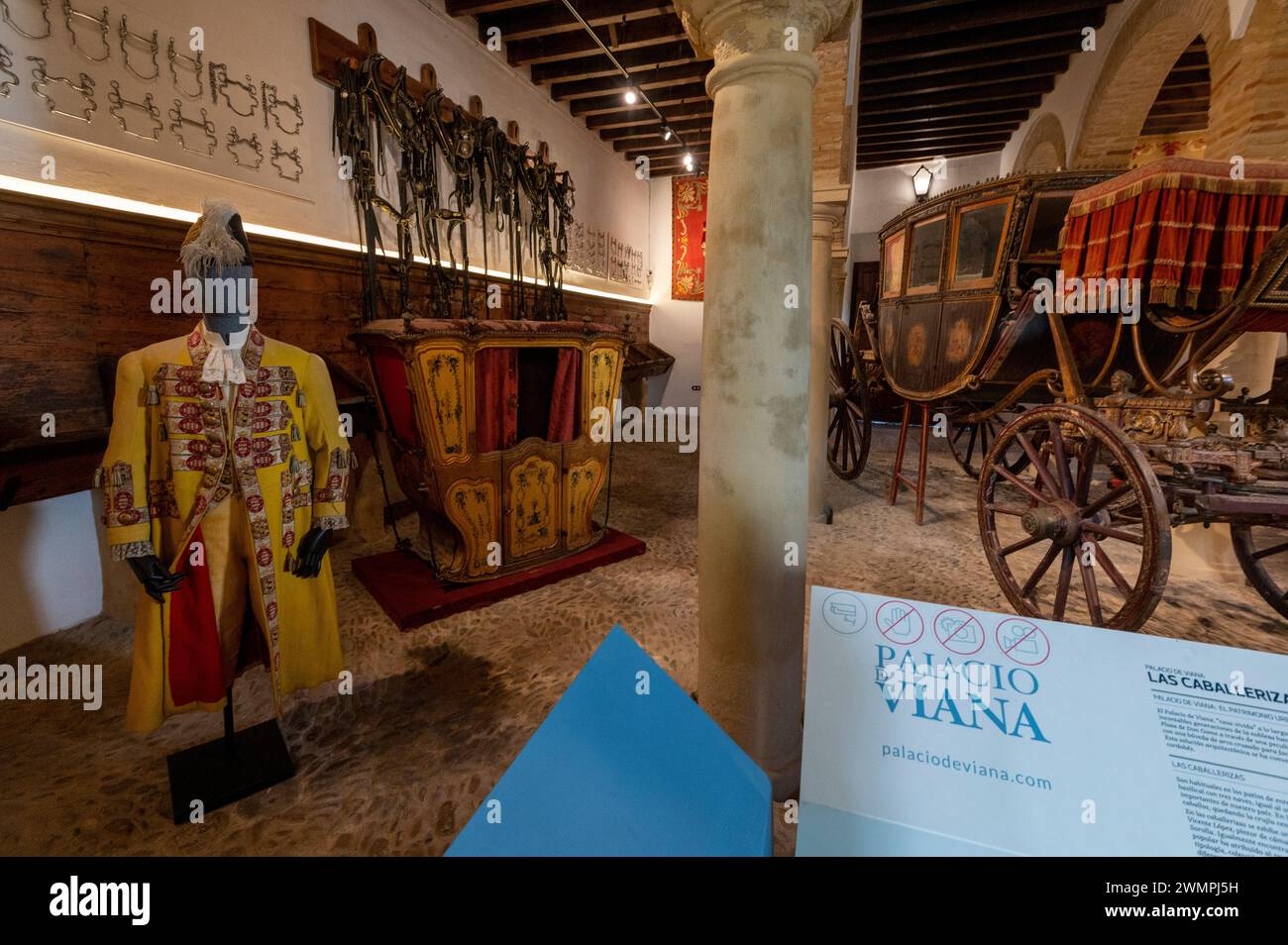 The stables were converted into a museum next to the Reception ...