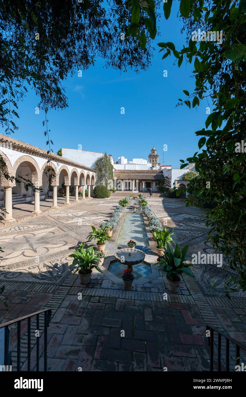 One of the largest of the twelve patios (courtyards) with a long oblong ...