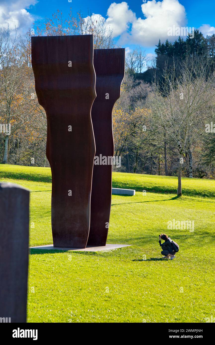 "Searching for Light I, Corten steel", 1997, Eduardo Chillida (1924-2002), Chillida Leku Museoa ...