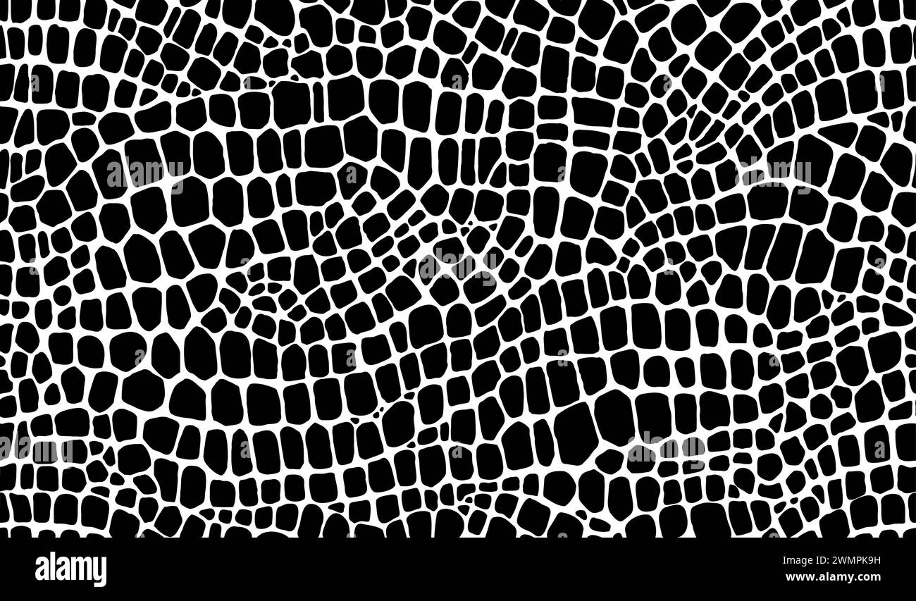 Crocodile, dinosaur and snake reptile skin pattern of animal leather ...