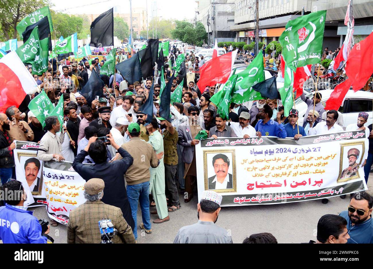 Members of Grand Democratic Alliance (GDA) and Jamat-e- Islami (JI) are ...