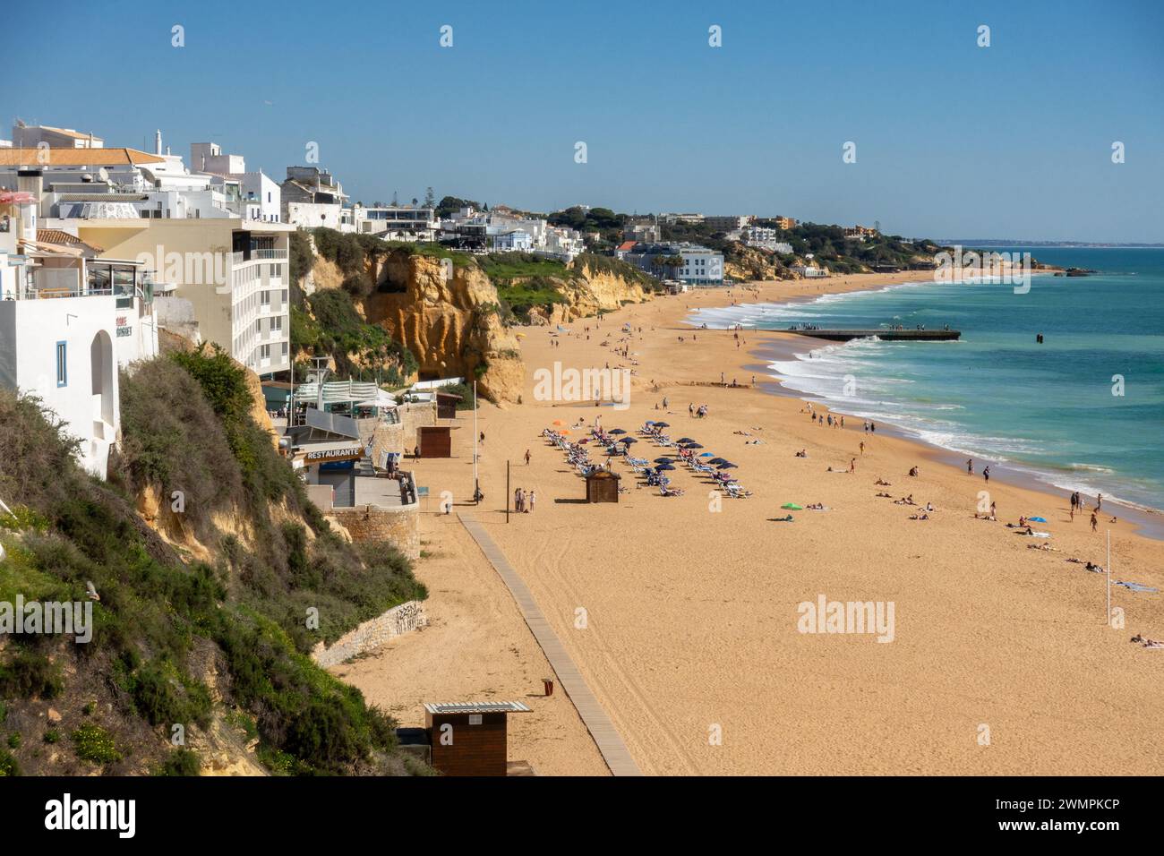 Praia do Túnel (Praia do Peneco) With The Hotel Sol E Mar Aerial View ...