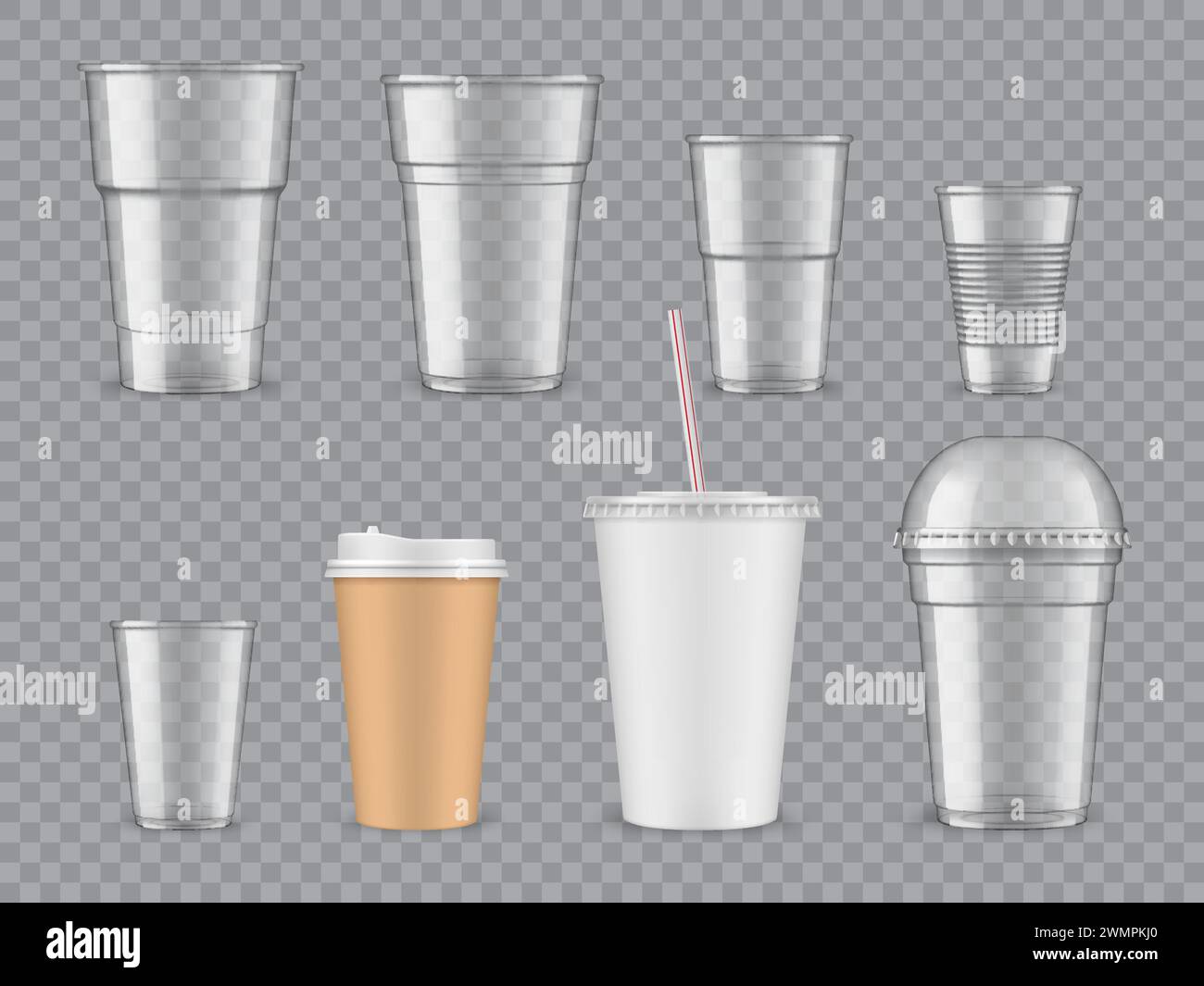 Types of plastic cups Stock Vector Images - Alamy
