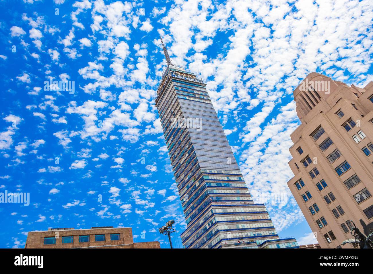 Torre Latinoamericana Skyscraper High Building And Landmark In Downtown ...