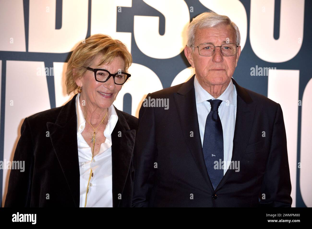Marcello lippi and his wife simonetta bararbino lippi hi-res stock ...