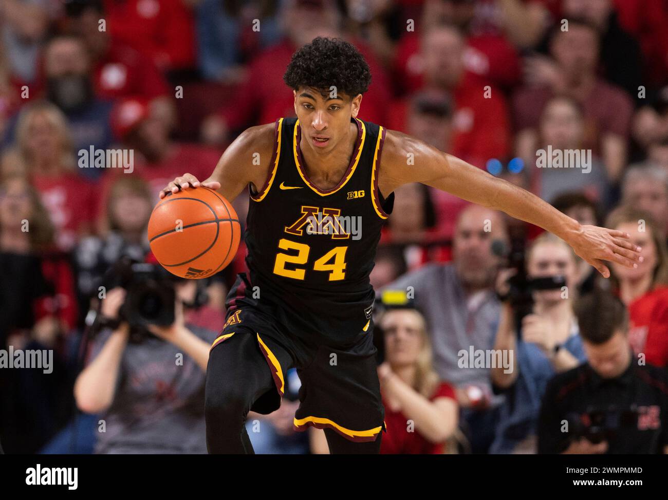 Minnesota's Cam Christie (24) plays against Nebraska during the second ...