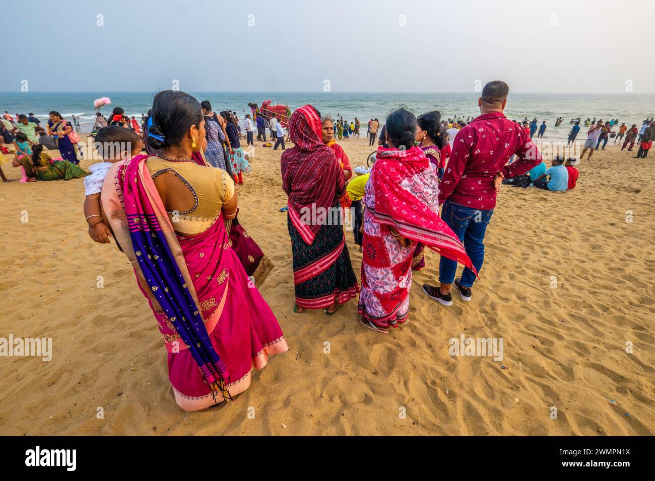 On the busy beach in Puri, Odisha / Orissa, India Stock Photo - Alamy