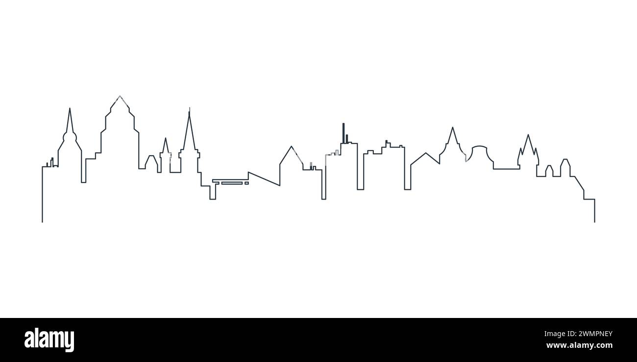 Tall thin houses Stock Vector Images - Alamy