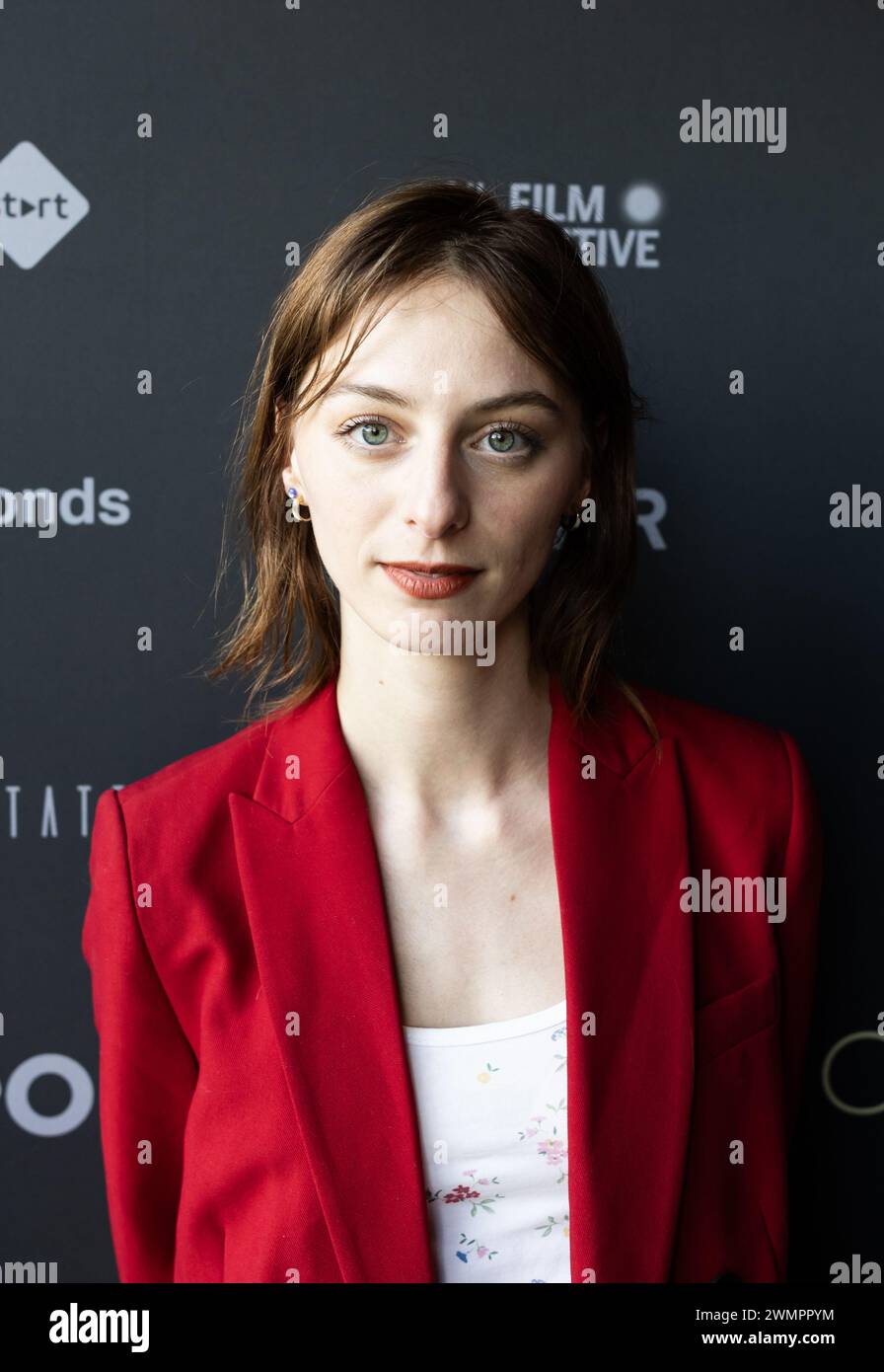 AMSTERDAM - Claire Bender during a press meeting for the new drama ...