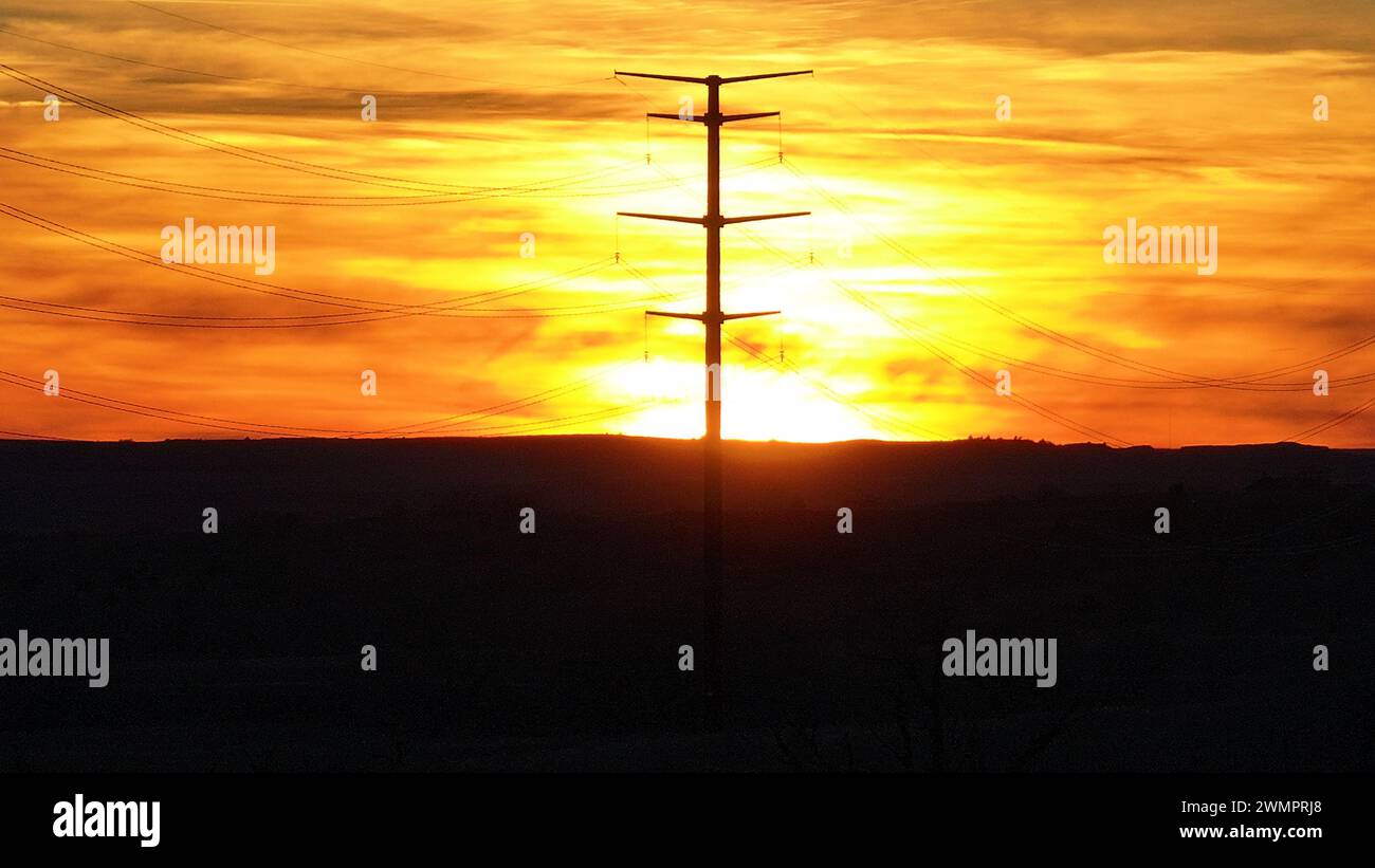 Electric pole clouds behind hi-res stock photography and images - Alamy