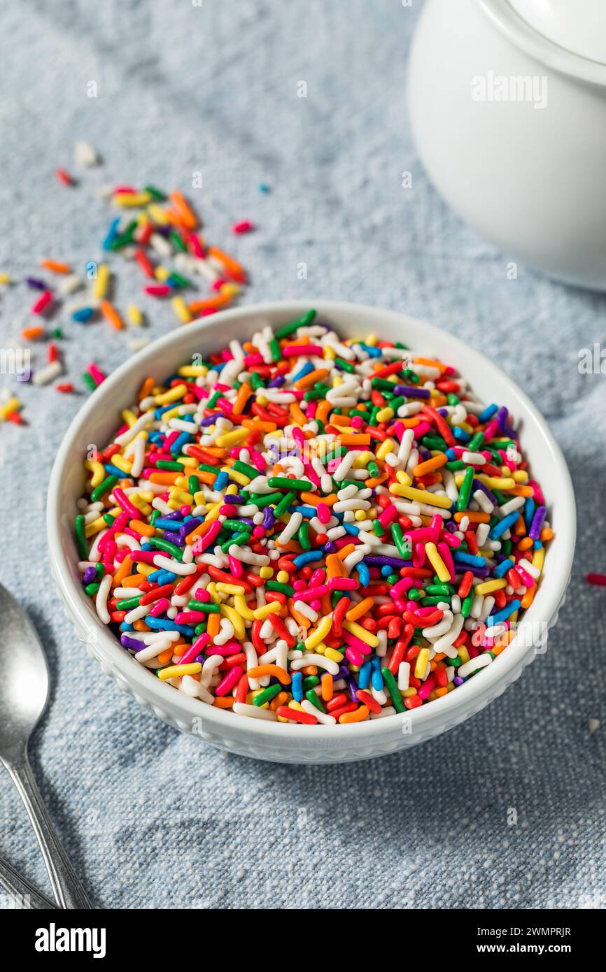 Sweet Sugary Candy Sprinkles for Use in Baking Stock Photo - Alamy