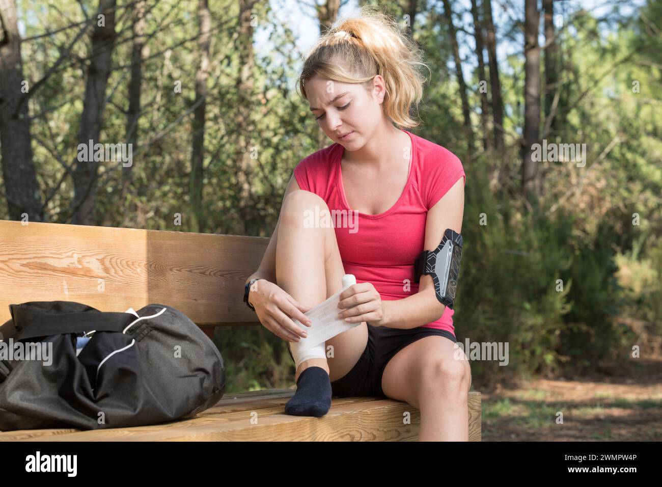Applying a bandage hi-res stock photography and images - Alamy