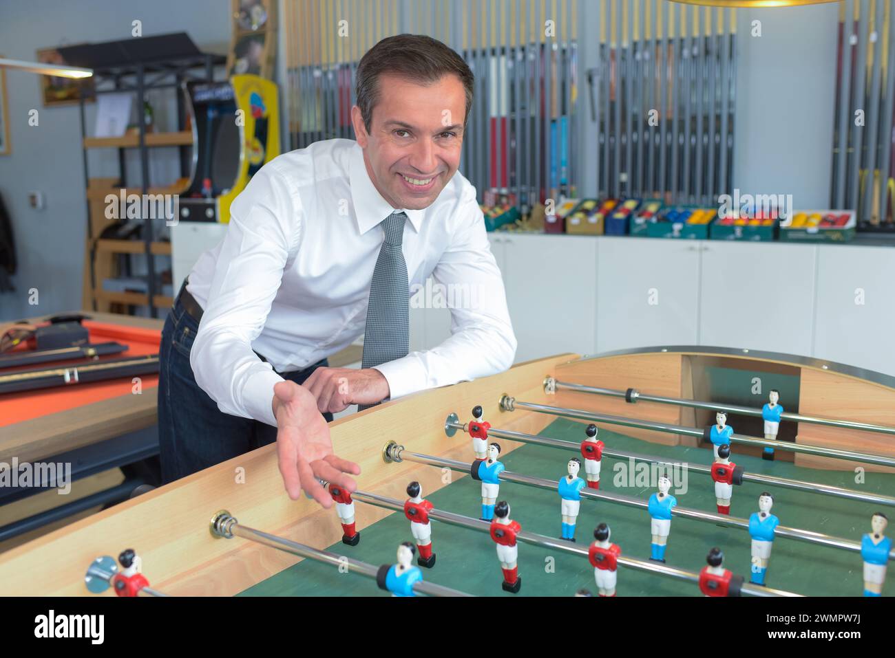 Table football side view hi-res stock photography and images - Alamy