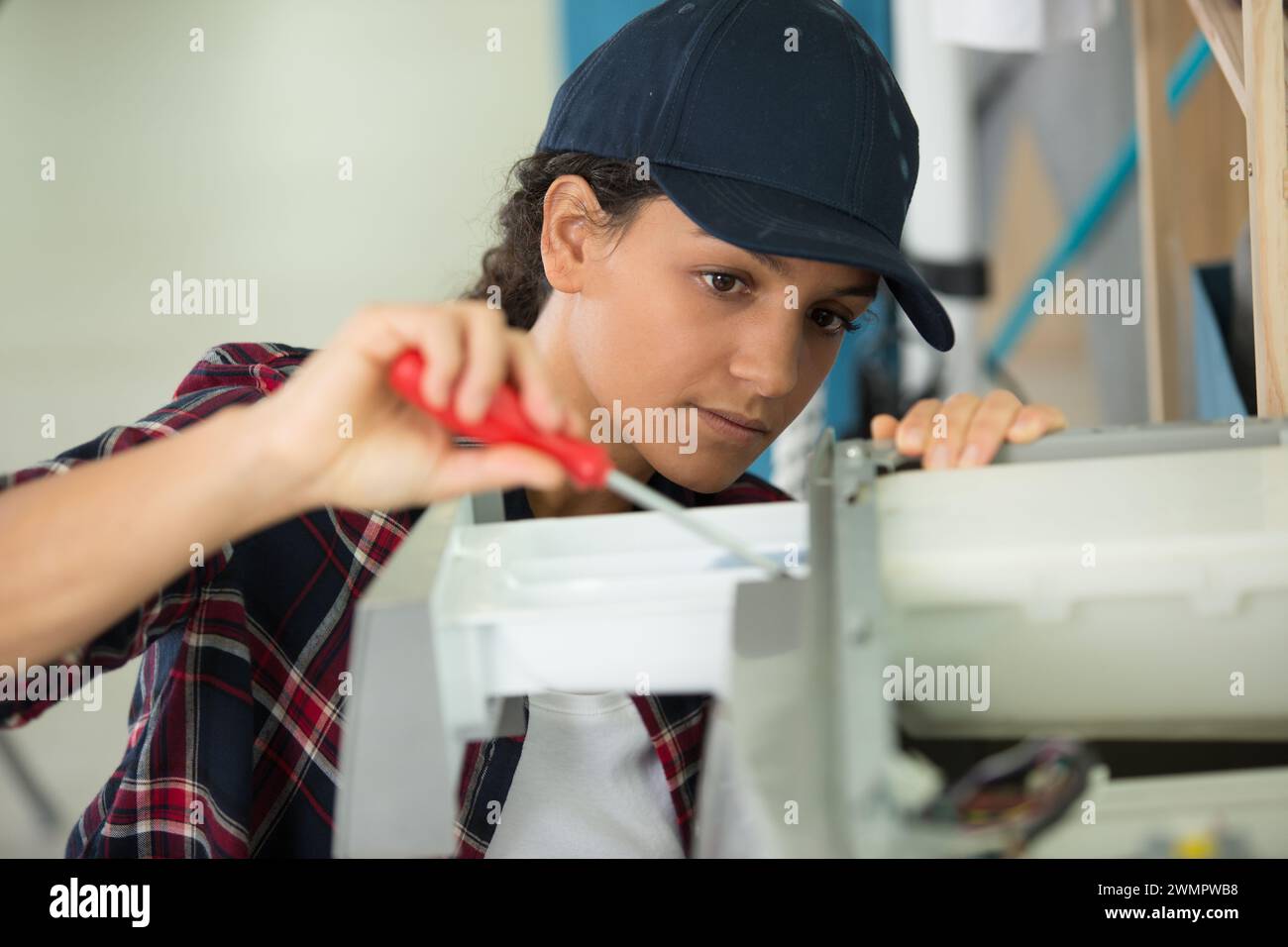 Woman printer cartridge hi-res stock photography and images - Alamy