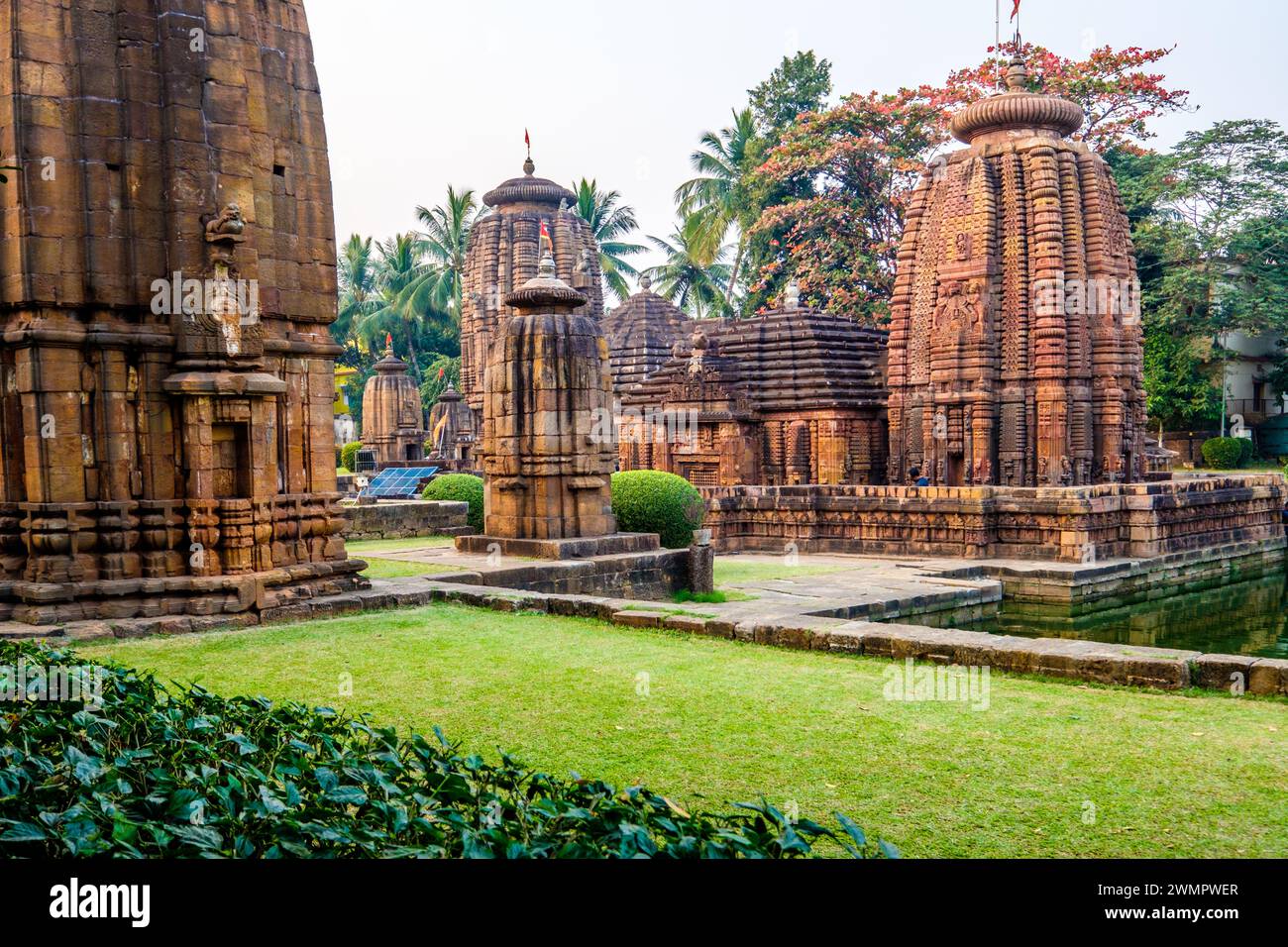 Hindu temples in Bhubaneswar capital of the Indian state of Orissa ...