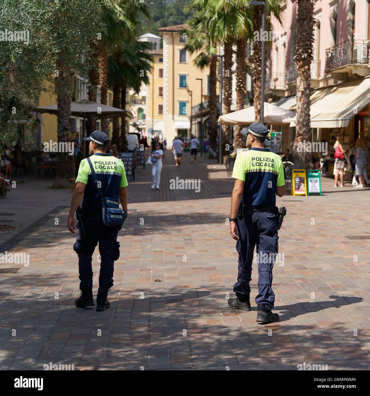 Police presence for public safety in the popular vacation resort of ...