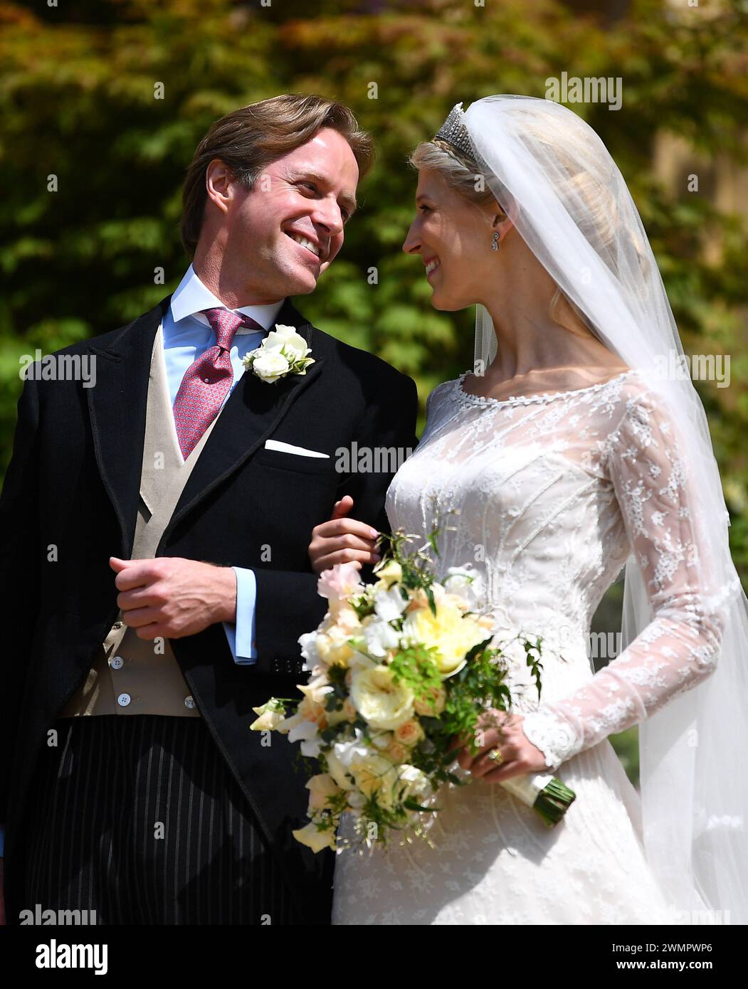 File photo dated 18/05/19 of Lady Gabriella Windsor and Thomas Kingston ...