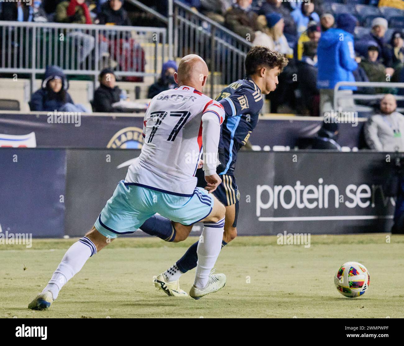 CHESTER, PA, USA - FEBRUARY 24, 2024 - MLS Match between Philadelphia ...