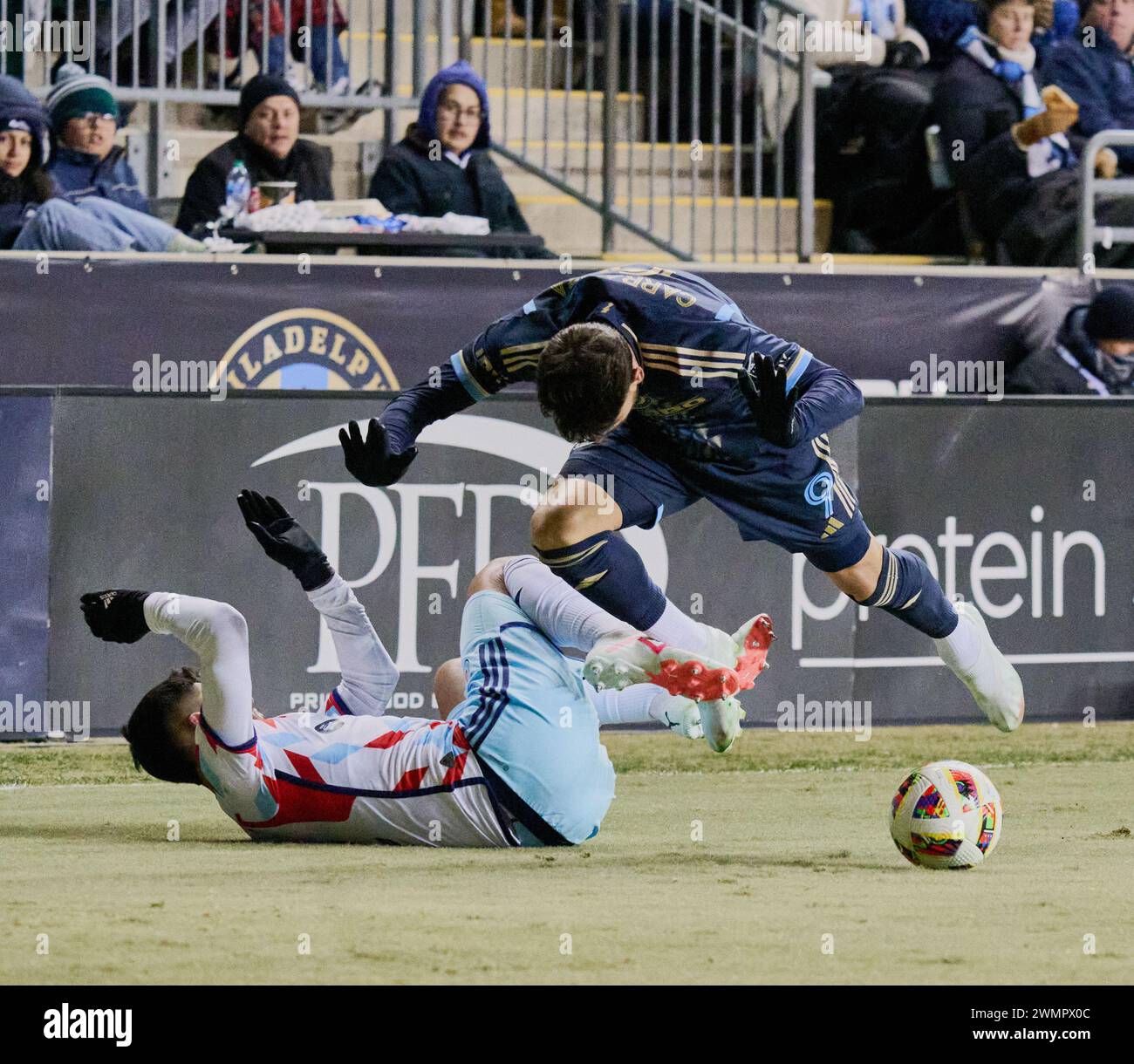 CHESTER, PA, USA - FEBRUARY 24, 2024 - MLS Match between Philadelphia ...