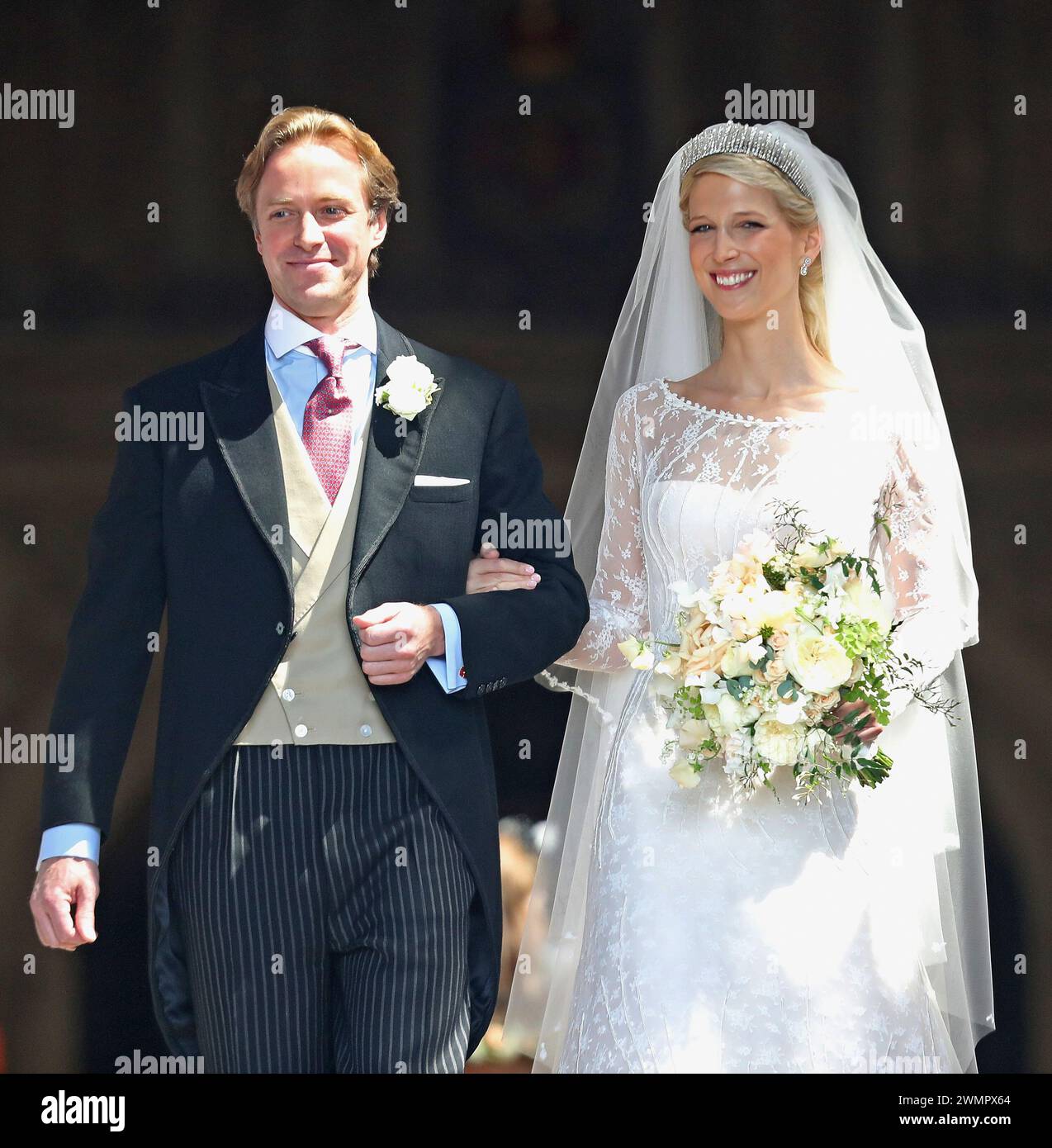 File photo dated 18/05/19 of Thomas Kingston and Lady Gabriella Windsor ...