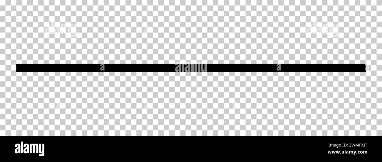 Straight line icon. Vector illustration isolated on transparent ...