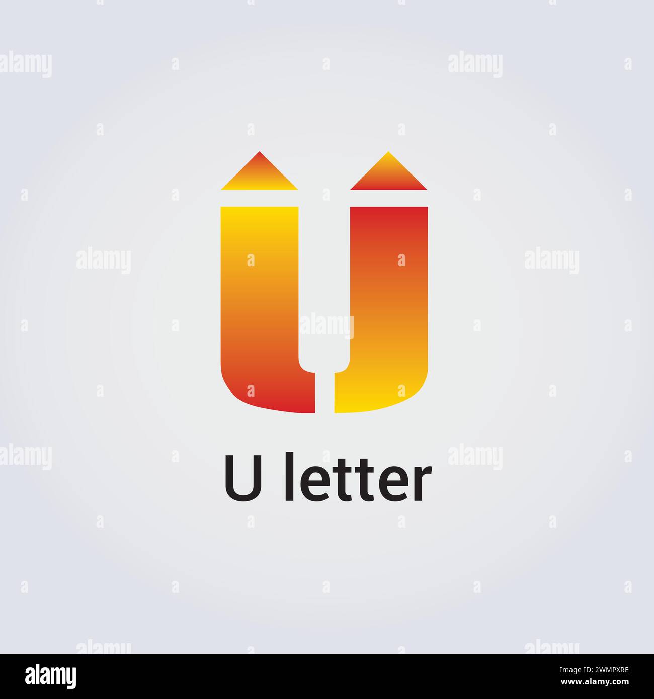 U Letter Icon Design Single Isolated Logo Design Brand Corporate ...