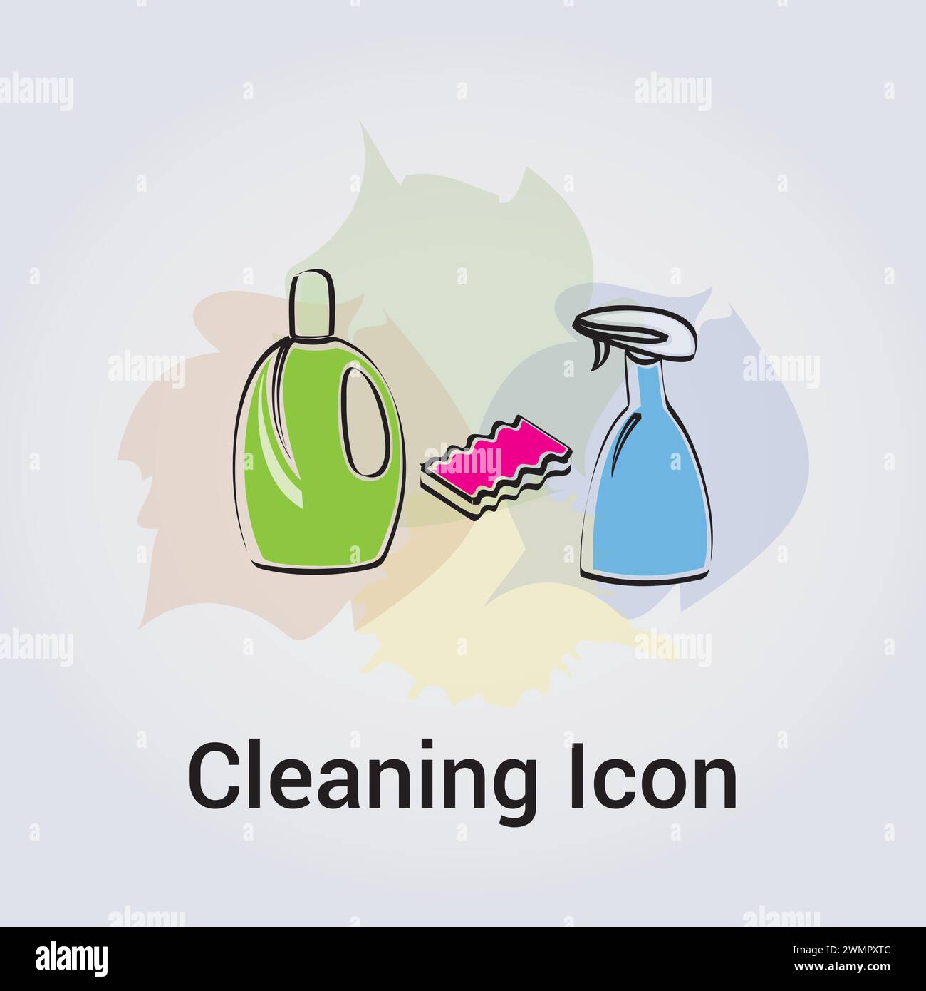 Cleaning Products Icon Design Single Isolated Logo Design Brand ...