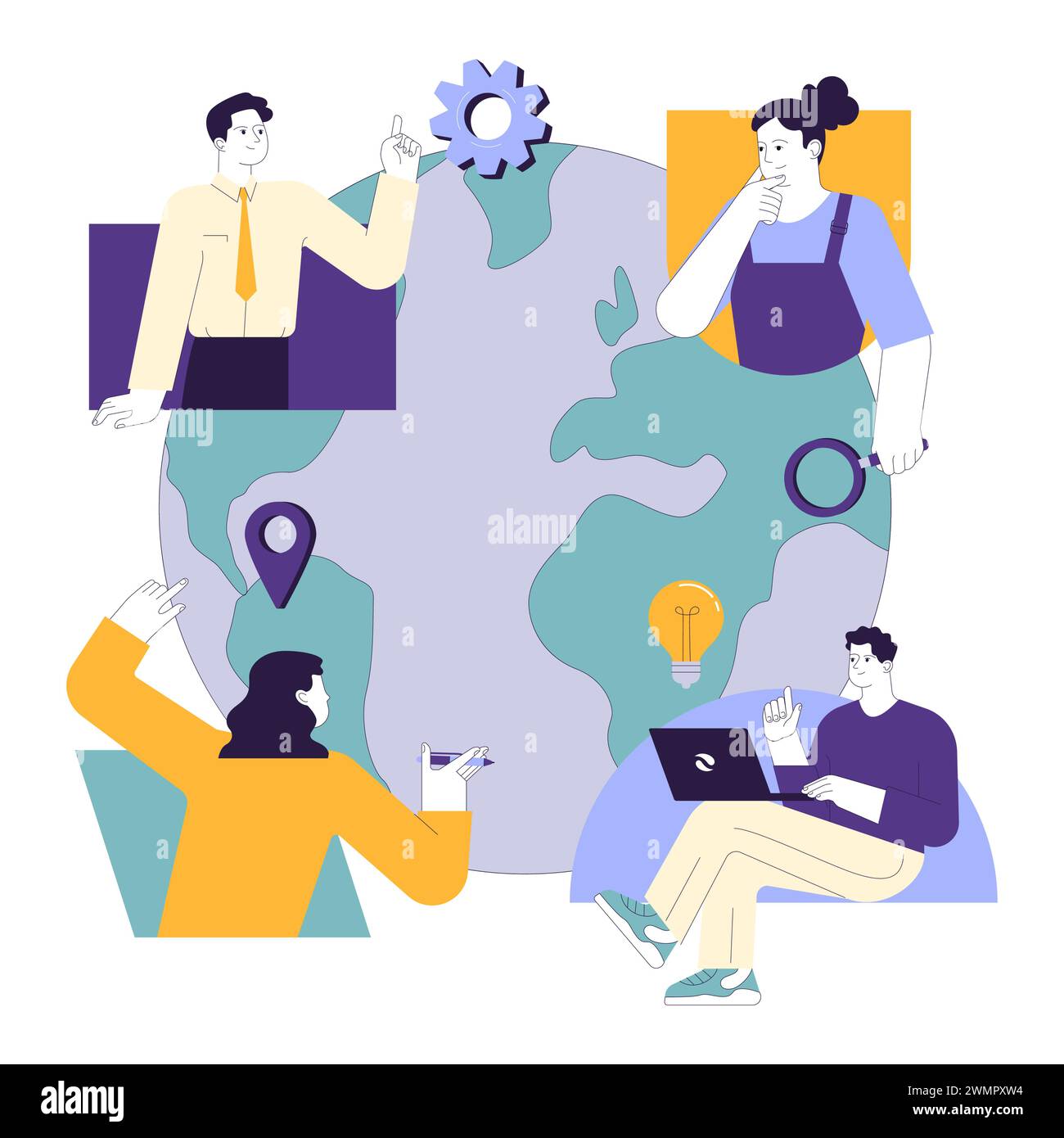 Social equity. Civil society teamwork, environmental activism, and community engagement for ...