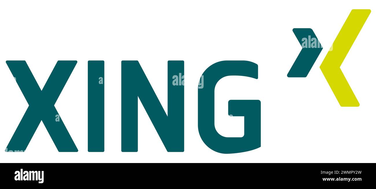 Xing logo. Professional network service. Editorial illustration ...