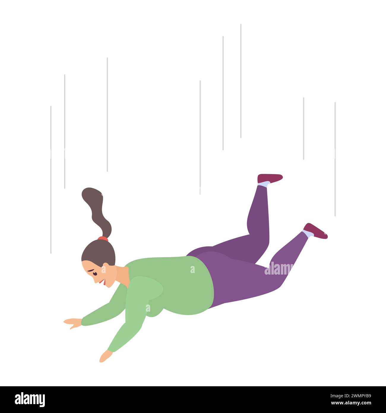 Falling from height Cut Out Stock Images & Pictures - Alamy