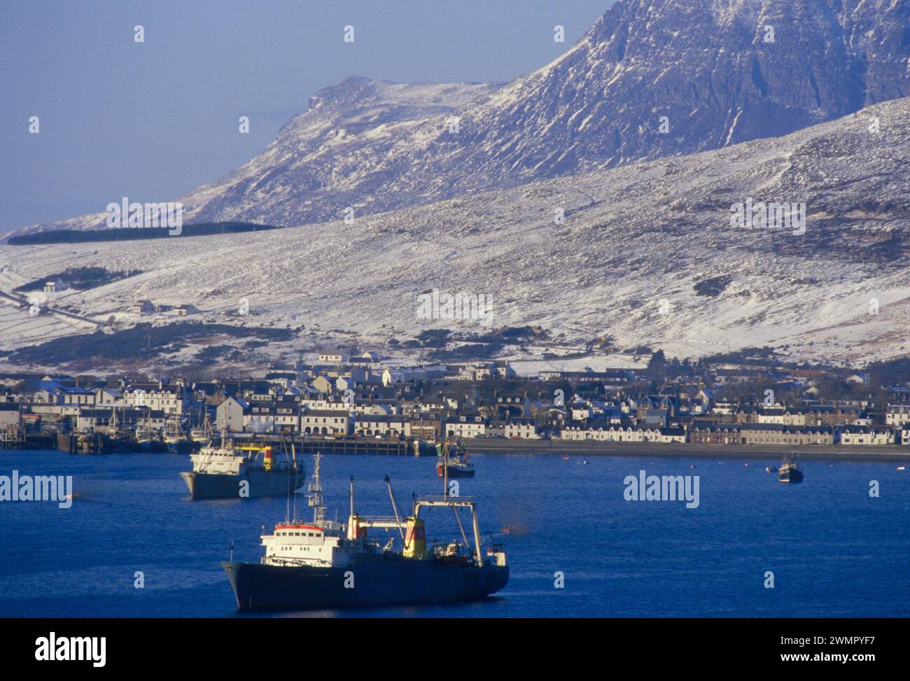 Eastern European factory fishing boats trawlers in British waters Loch ...