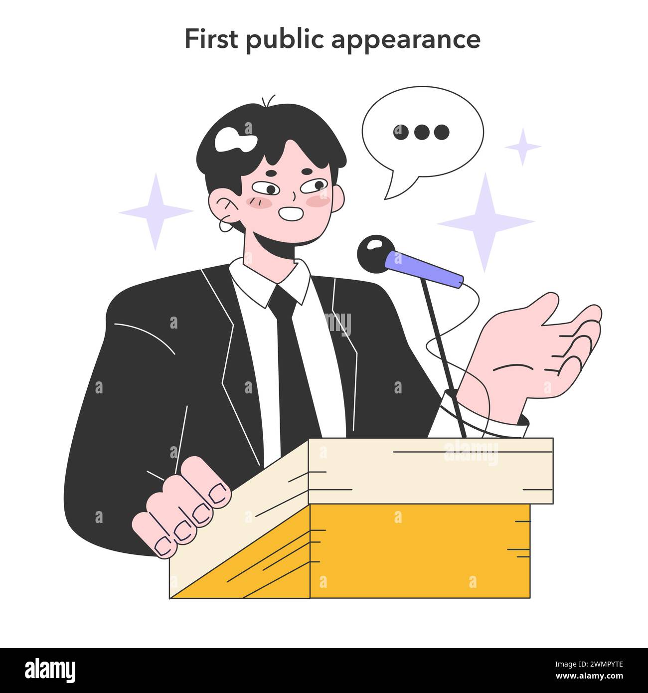 Youth and adulthood years. Life milestones. Young male character ...