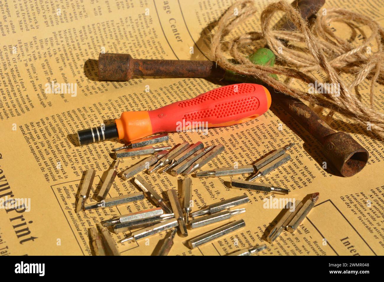 15 September 2023, Photo of screwdriver tools, with several types ...
