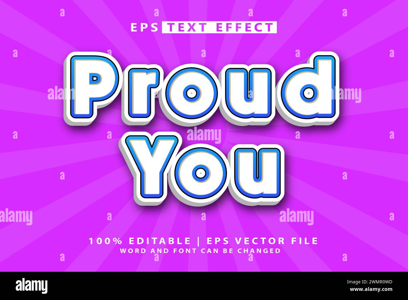 3d vector text effect style Stock Vector Image & Art - Alamy