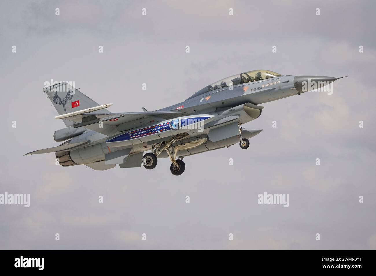 KONYA, TURKIYE - MAY 09, 2023: Turkish Air Force Lockheed Martin F-16D ...