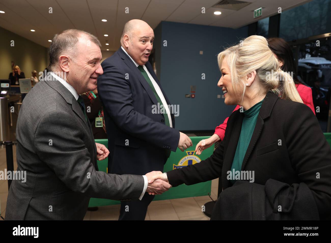 (left - right) IFA Chief Executive Patrick Nelson and IFA President ...