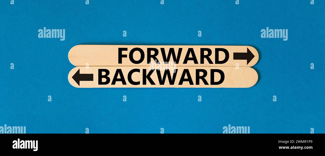 Forward or backward symbol. Concept word Forward or Backward on ...