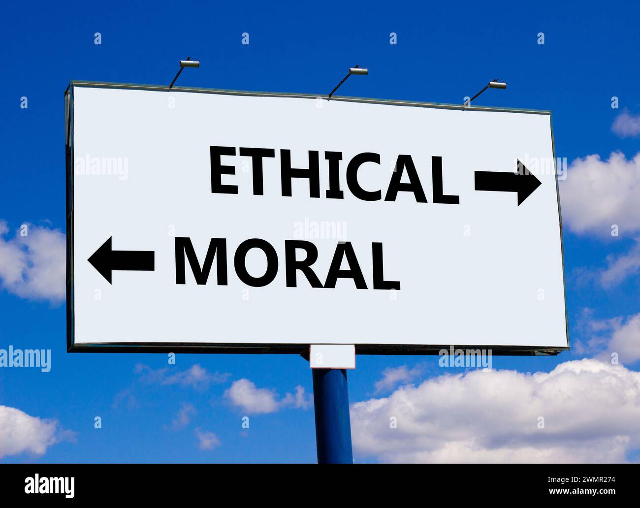 Ethical or moral symbol. Concept word Ethical or Moral on beautiful ...