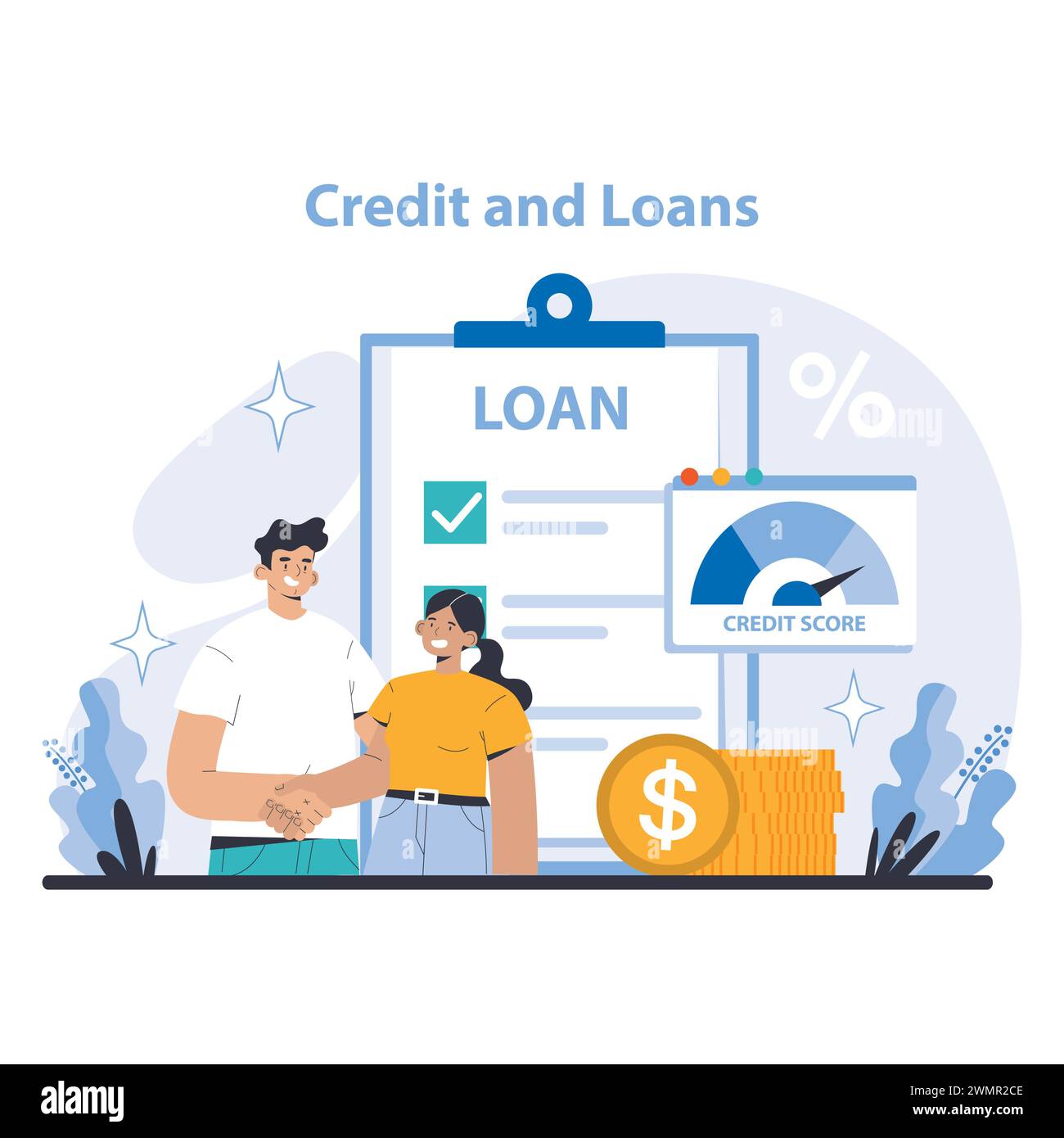 Loan approval process Stock Vector Images - Alamy