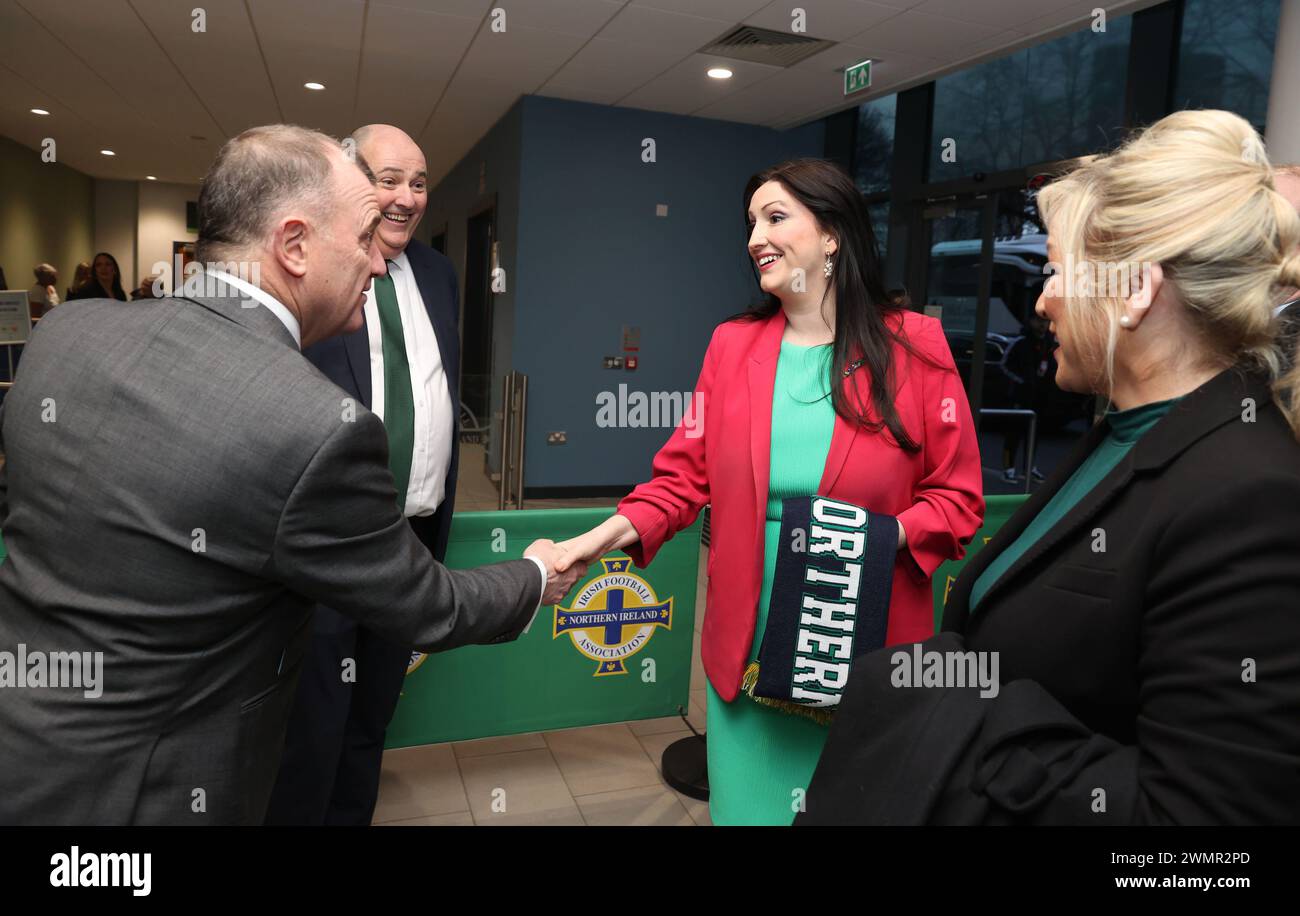 (left to right) IFA Chief Executive Patrick Nelson and IFA President ...