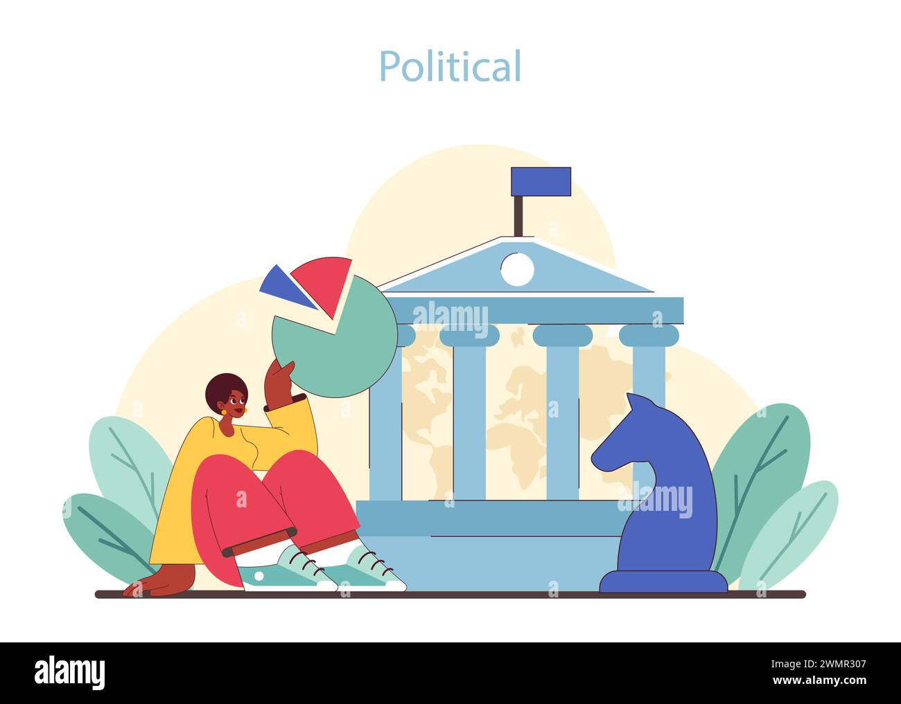 Political aspect of PEST analysis. Analyst evaluating governmental ...