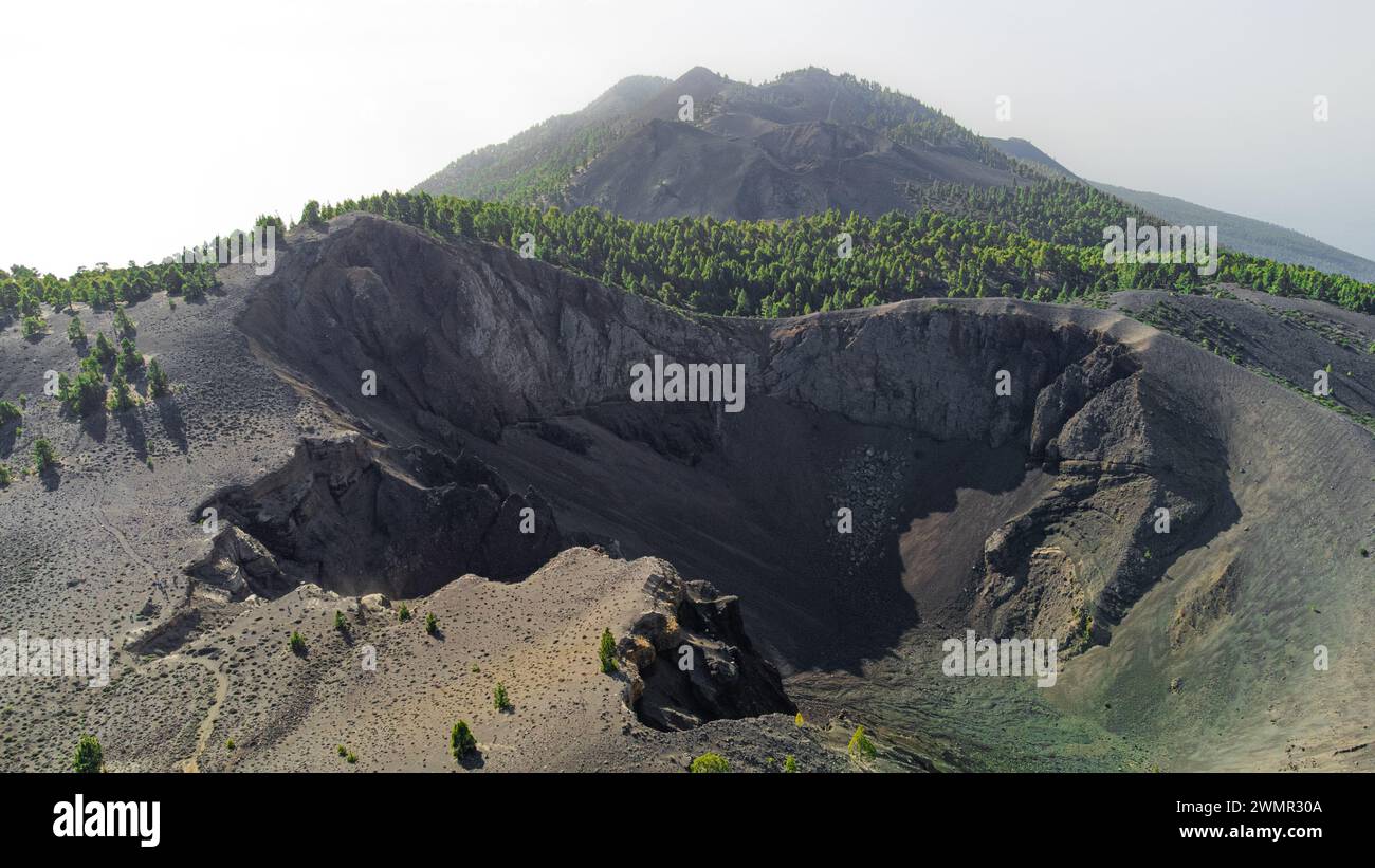 aerial drone view several volcanoes Stock Photo - Alamy