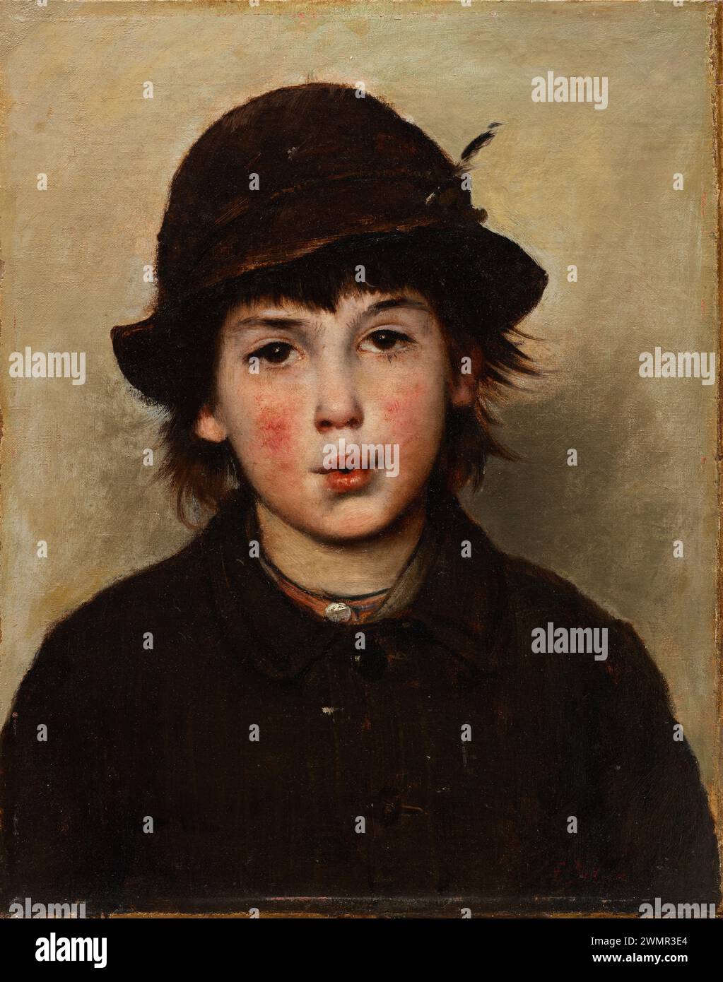 Boy whistling hi-res stock photography and images - Alamy