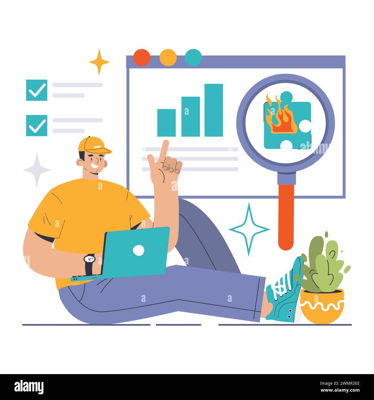 Data driven insights Stock Vector Images - Alamy